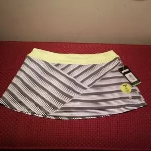 Prince | Bottoms | Girls Xl Prince White Black Grey Stripe Tennis Skirt ...